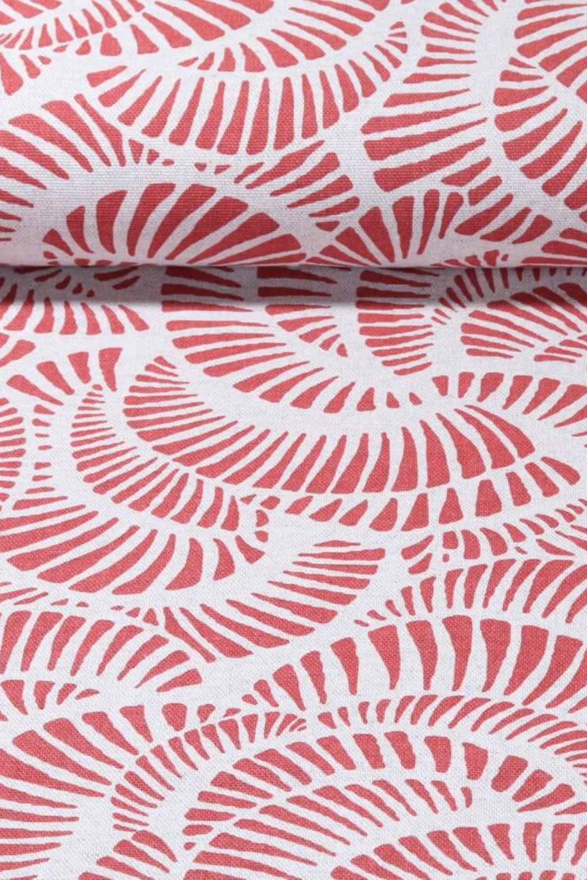 Canvas Muscheln Hellgrau Rot | PATTYDOO