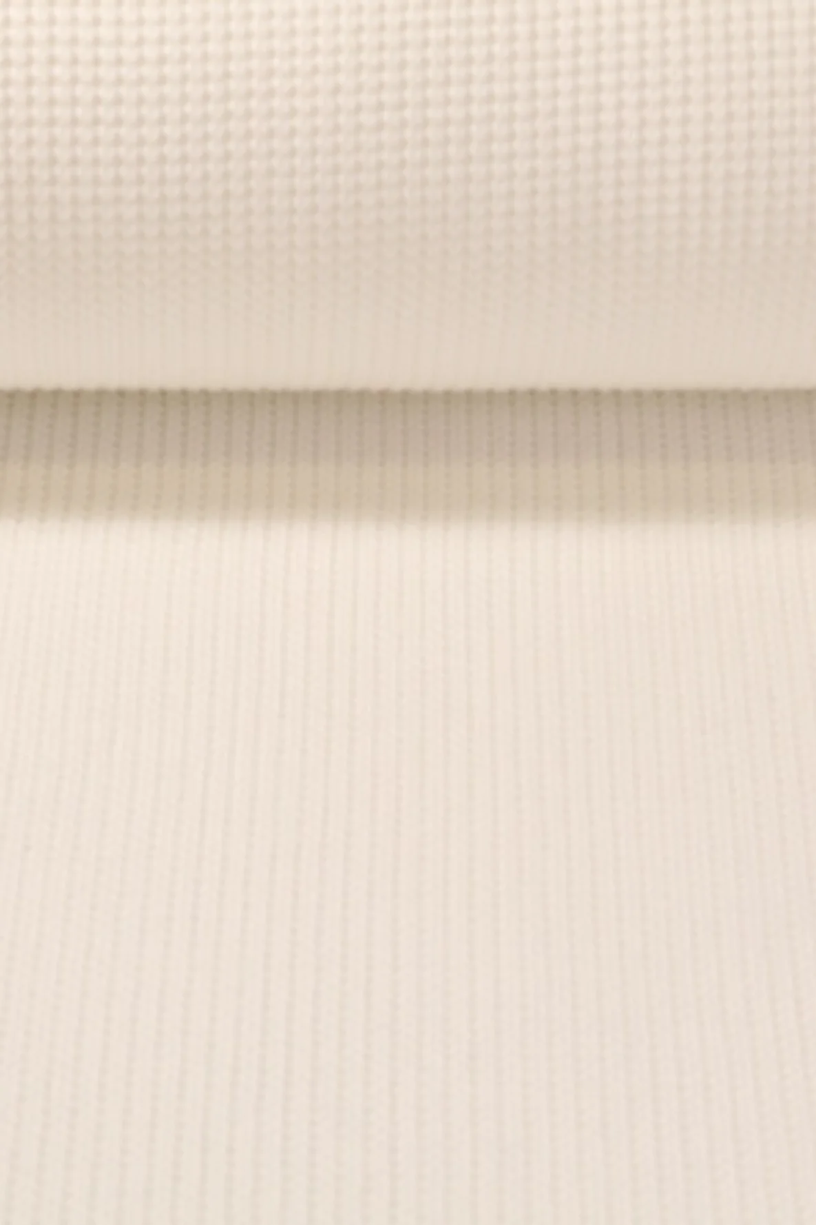 Rippen-Stricksweat Uni Creme Weiß | PATTYDOO