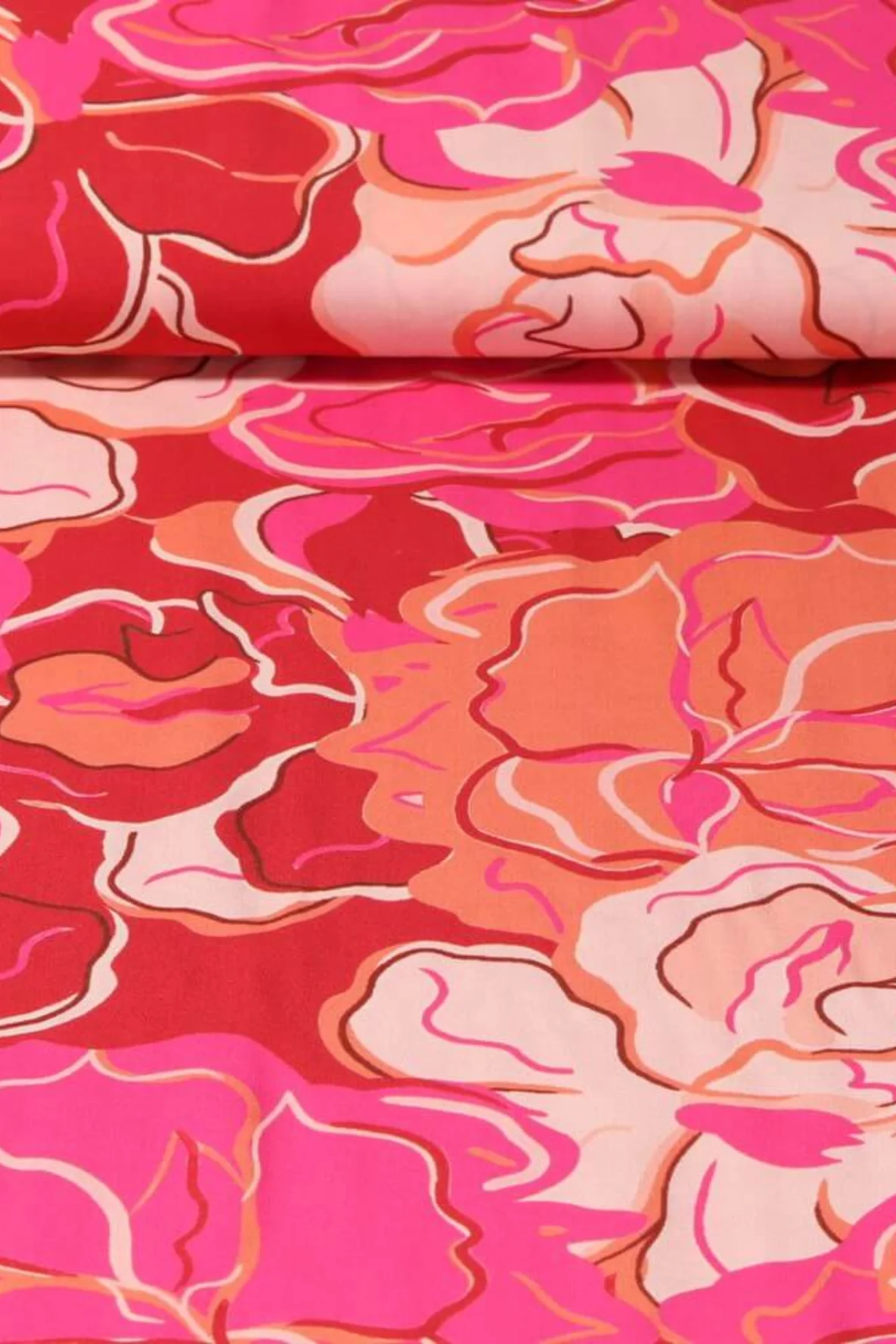 Viskose Webware Blüten Pink | PATTYDOO